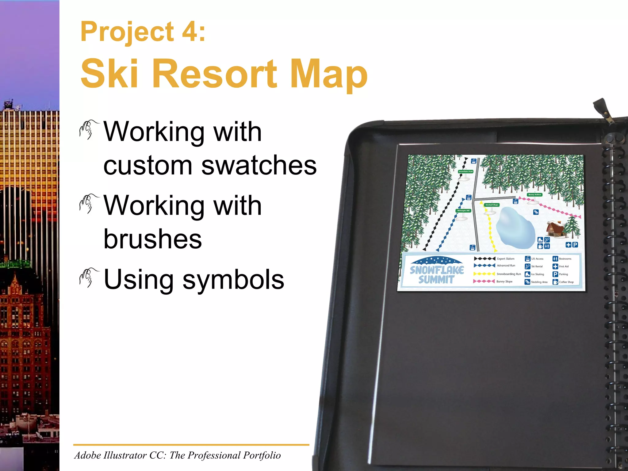 Illustrator Project 4 Ski Resort Map | PPT