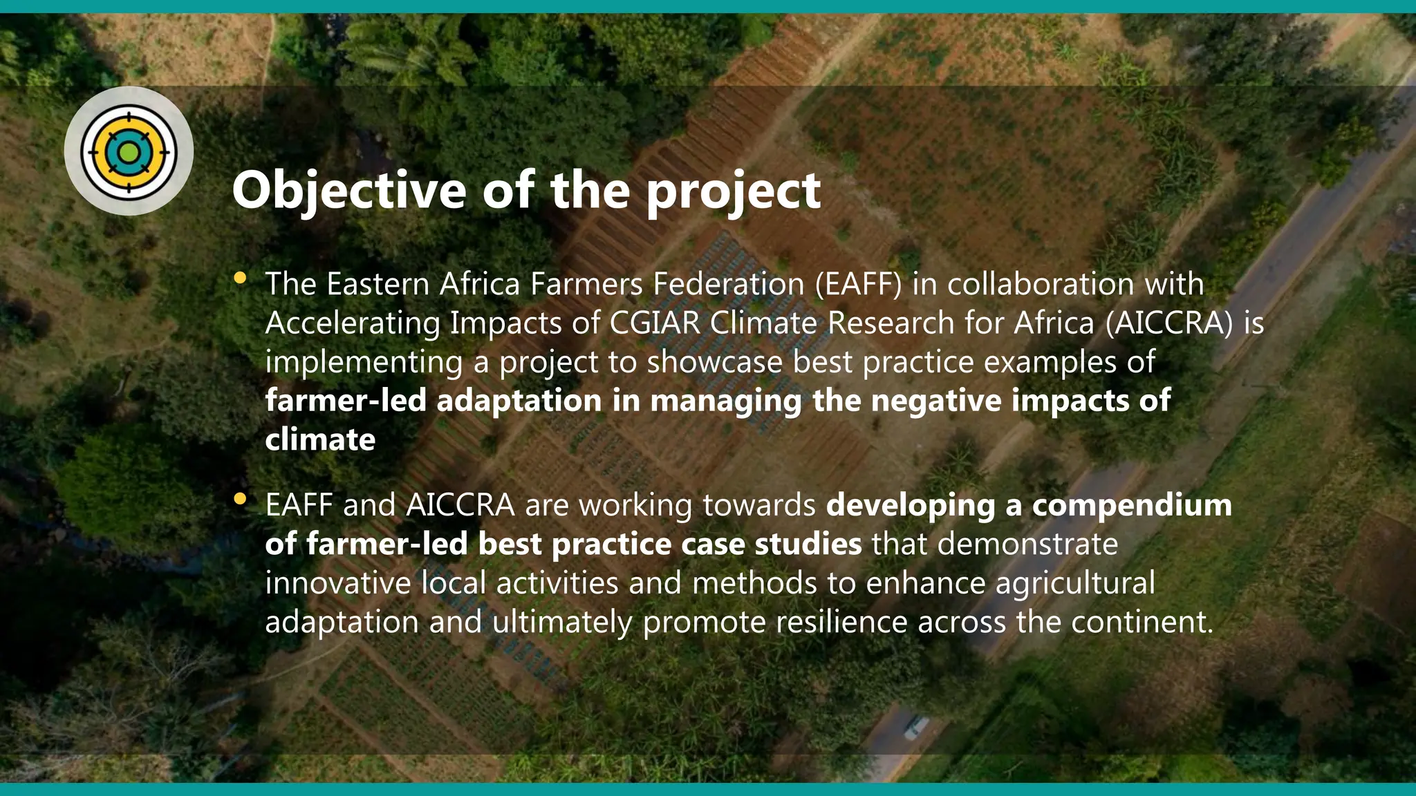 Presentation: Farmer-led climate adaptation - Project launch and overview by Norbert Tuyishime ...