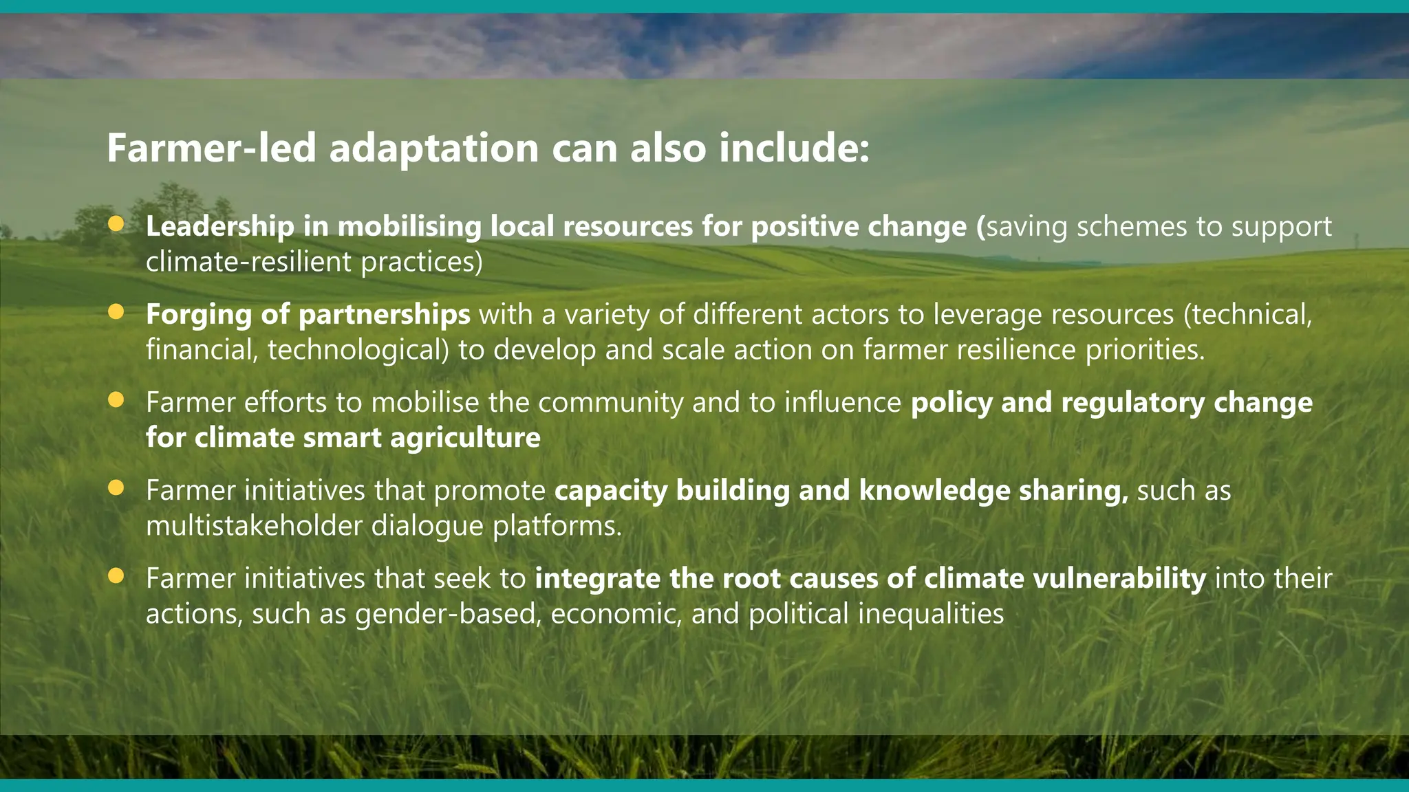 Presentation: Farmer-led climate adaptation - Project launch and ...