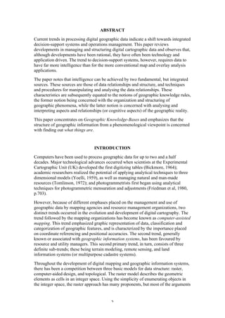Phenomenological Structuring of Geographic Information | PDF