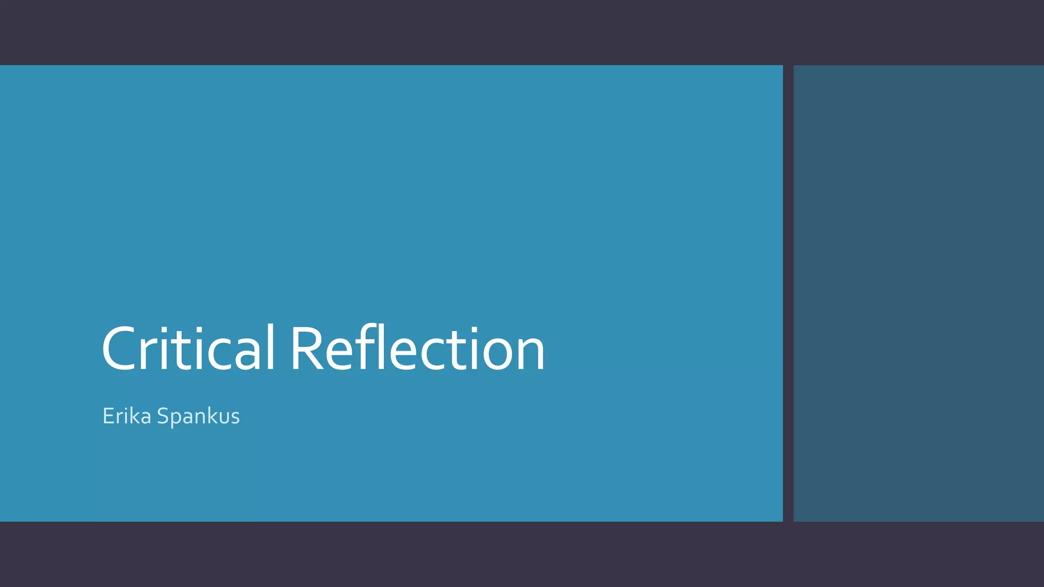 AICE Media Studies Critical Reflection.pptx | Video Production ...