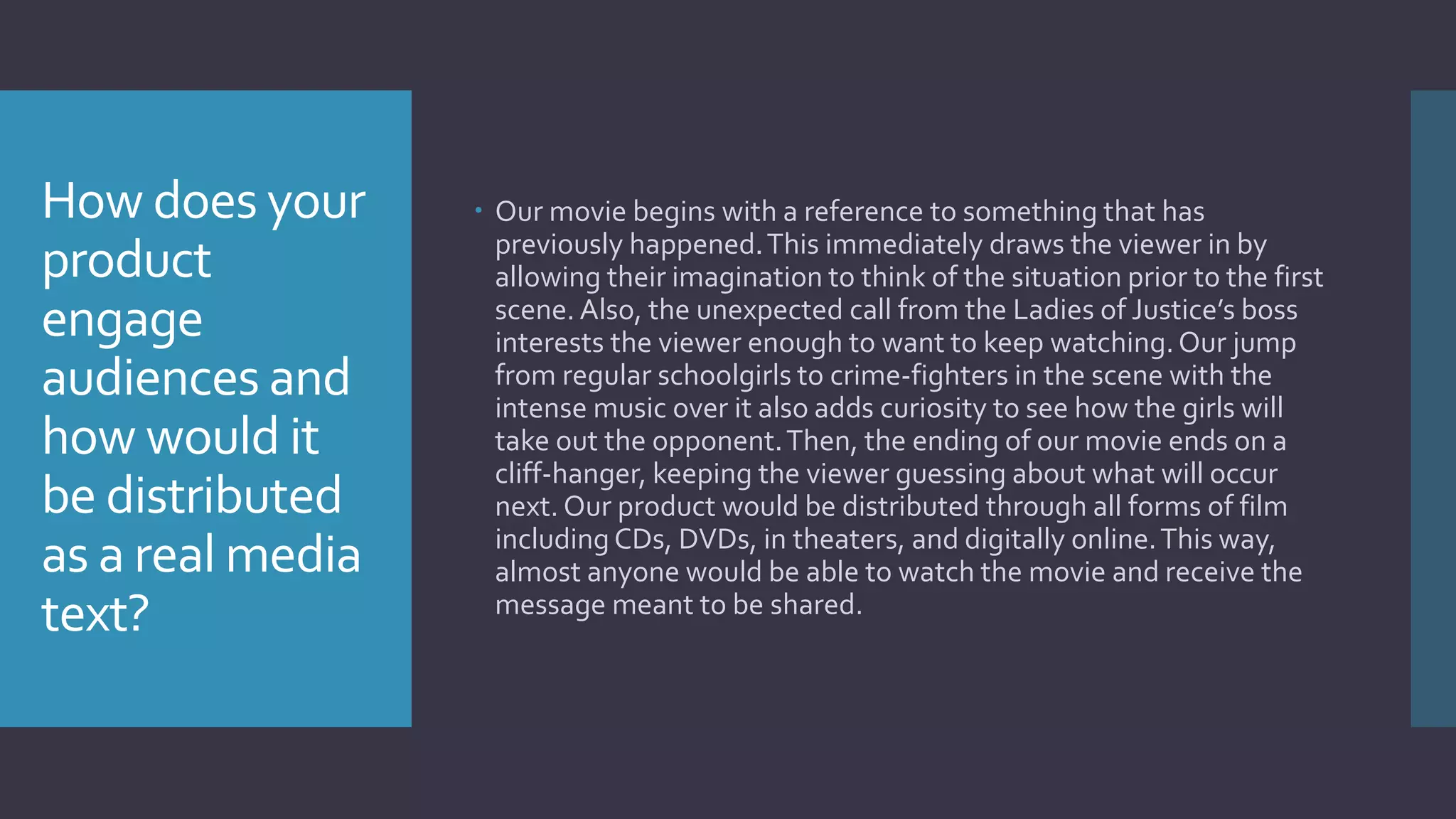 AICE Media Studies Critical Reflection.pptx | Video Production ...