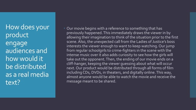 AICE Media Studies Critical Reflection.pptx | Video Production ...
