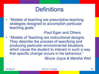 Teaching of Science- Methodologies and Models of Teaching Science. | PPTX