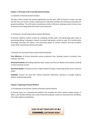 Ai Channel Software | PDF | Social Networking | Internet