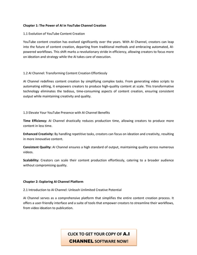 Ai Channel Software | PDF