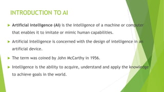 AI Chapter I for Computer Science Students | PDF