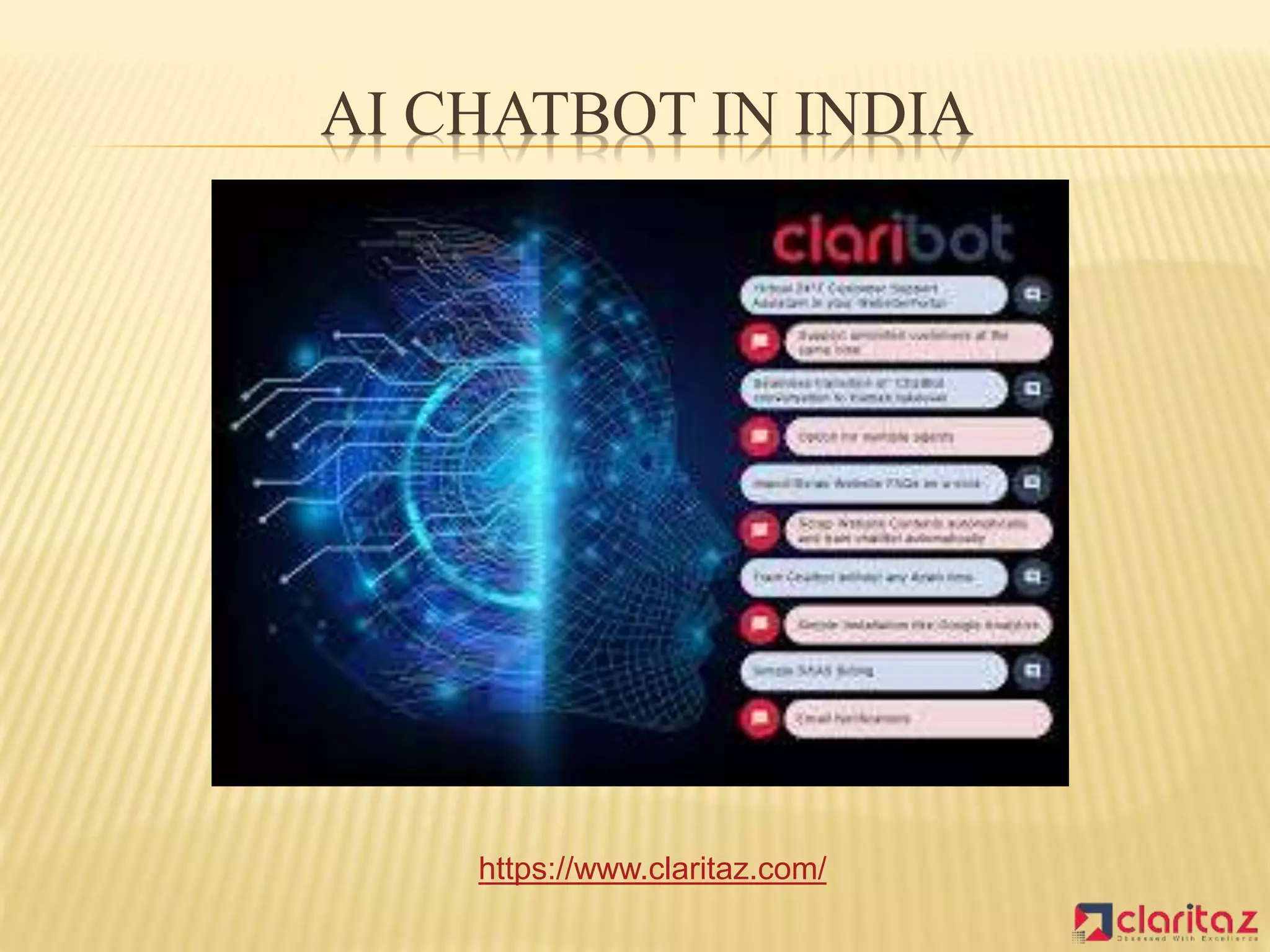 Ai chatbot in india | PPTX | Technology Industry | Industries