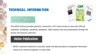 AIChE benefits and resources | PPT