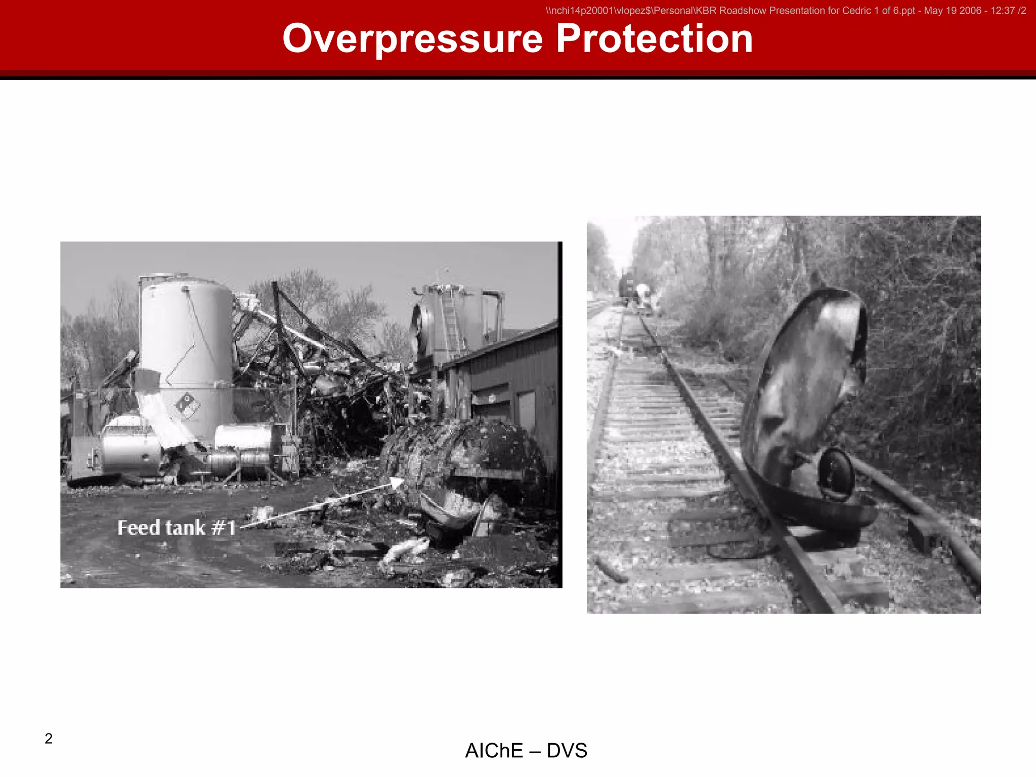 Ai Ch E Overpressure Protection Training | PPT