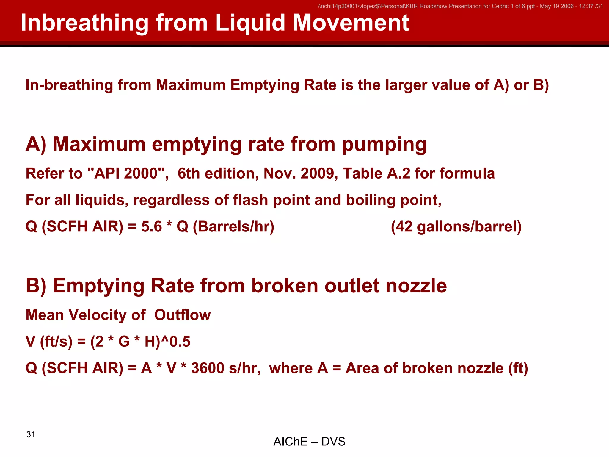 Ai Ch E Overpressure Protection Training | PPT