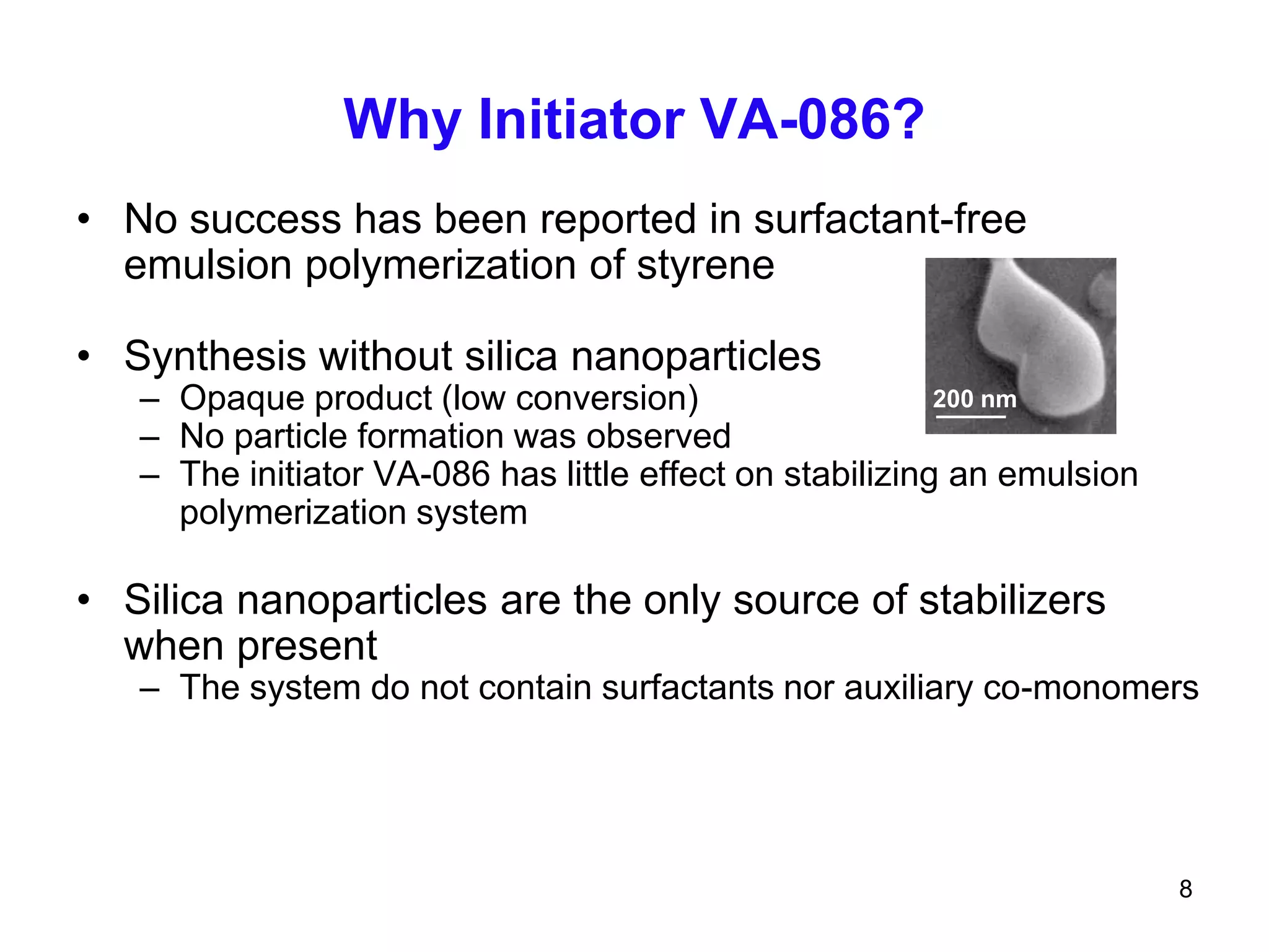 1. Synthesis of Polystyrene-Silica Composite Particles via One-Step ...