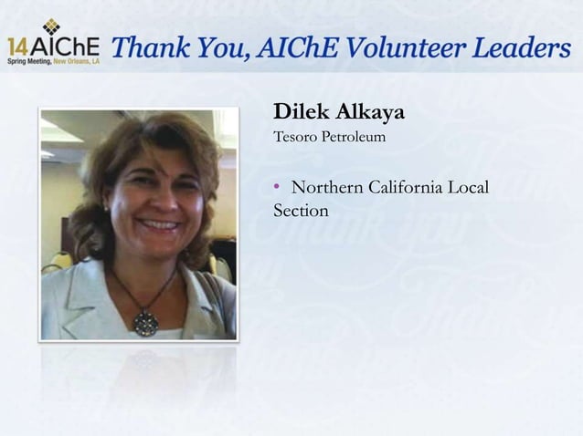 2014 AIChE Volunteer Leadership Reception | PPT
