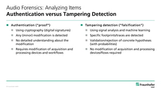 Aichroth audio forensics and automation | PDF | Digital Audio | Computer Software and Applications