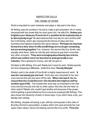 AIC Key Notes and Quotations | DOCX | Drama | Genres