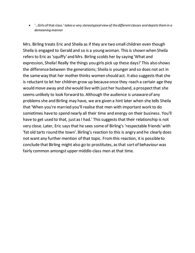 AIC Key Notes and Quotations | DOCX | Drama | Genres