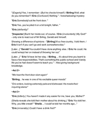 AIC Key Notes and Quotations | DOCX | Drama | Genres