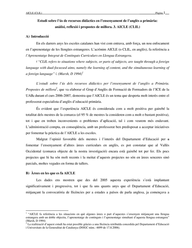 CLIL/Aicle | PDF