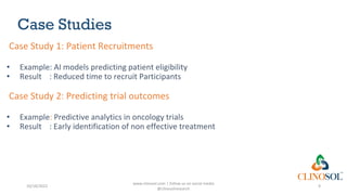 Predictive Analytics and AI: Unlocking Clinical Trial Insights | PPT