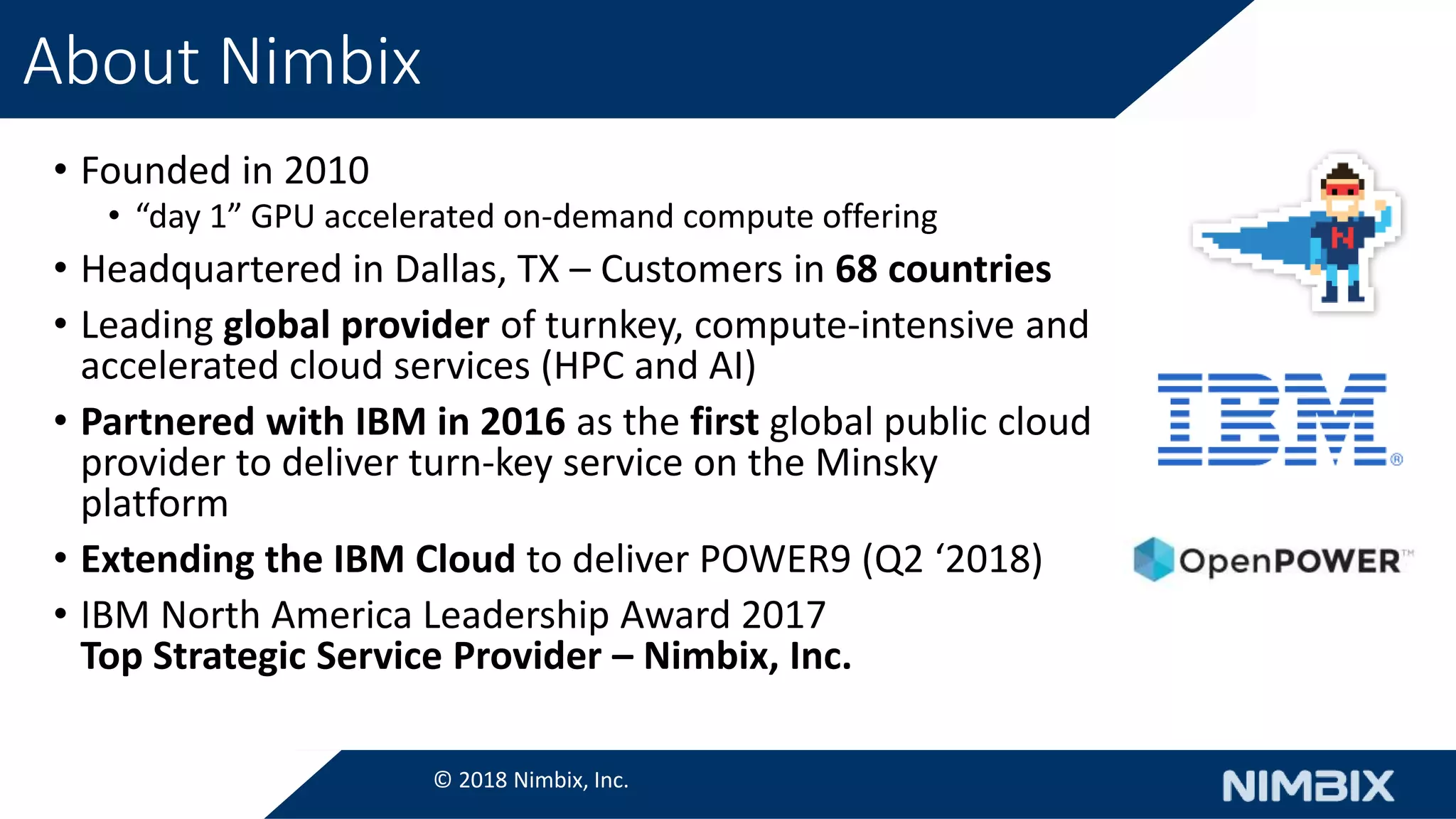 Nimbix AI Cloud and PowerAI | PPTX