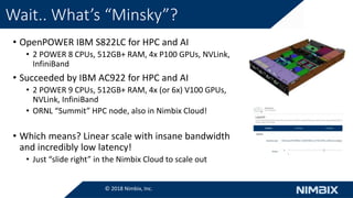 Nimbix AI Cloud and PowerAI | PPTX