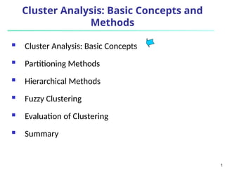 Artificial Intelligence Clustering lecture | PPTX