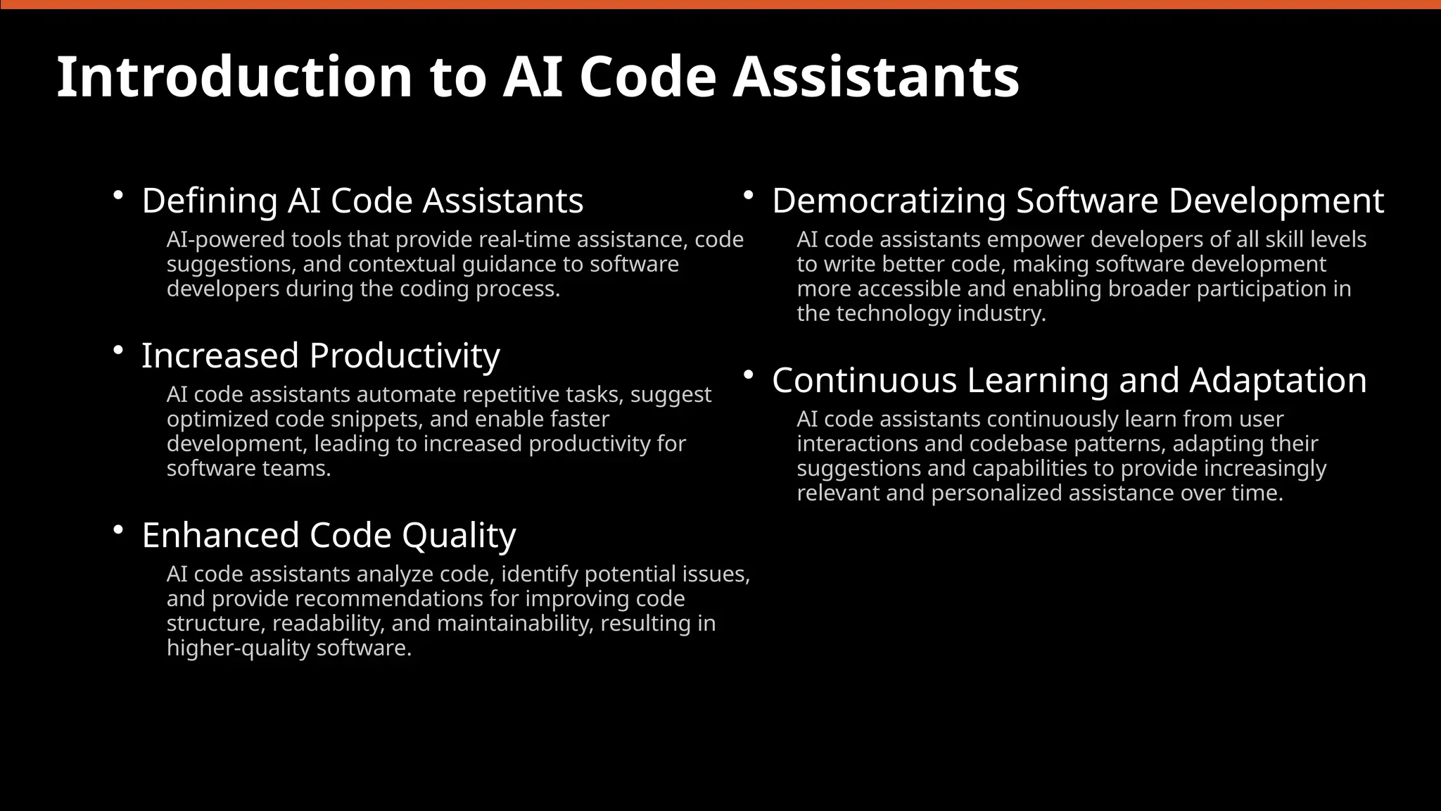 AI Code Assistants Transforming Software Development in the Age of Generative AI.pptx