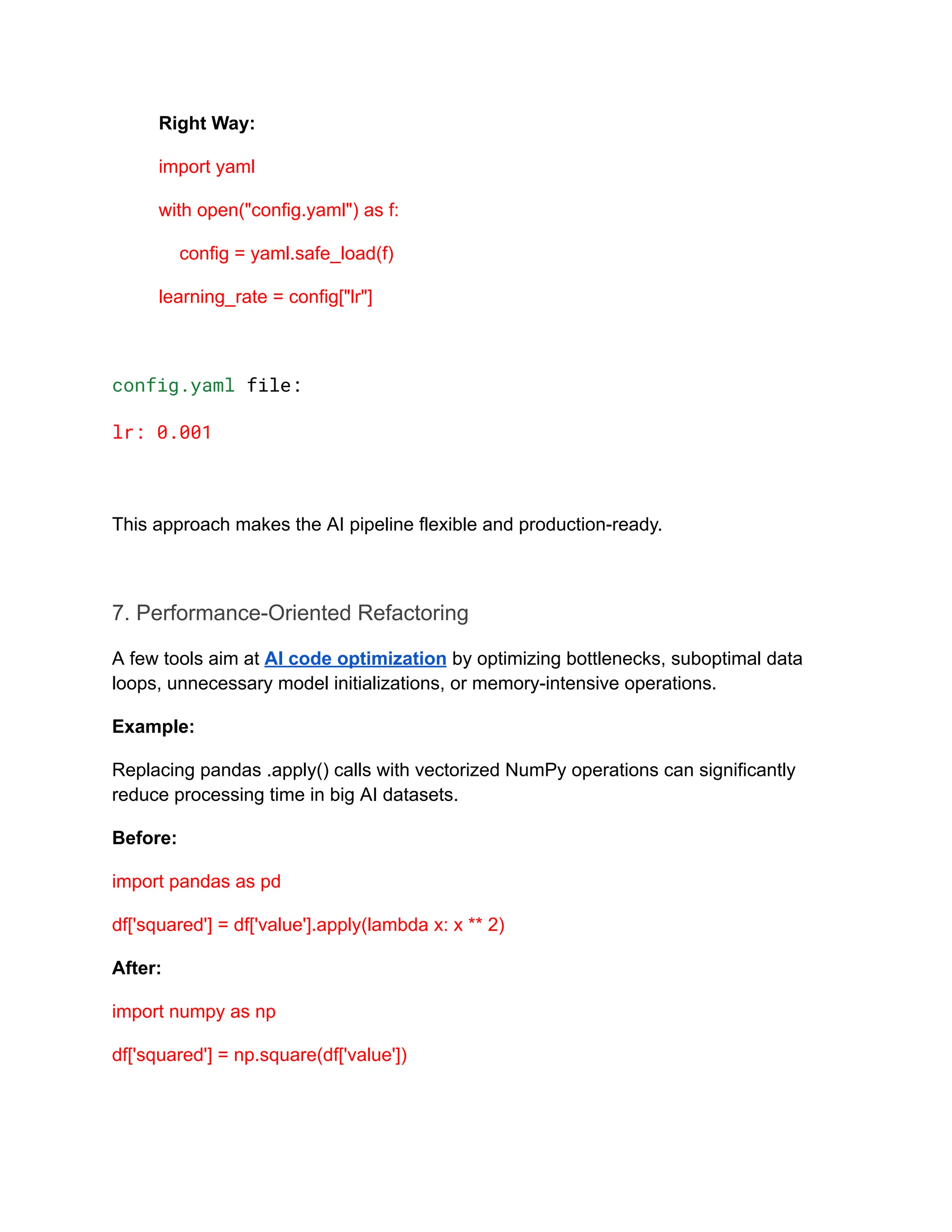 AI Code Refactoring: Principles, Techniques & Benefits Explained | PDF