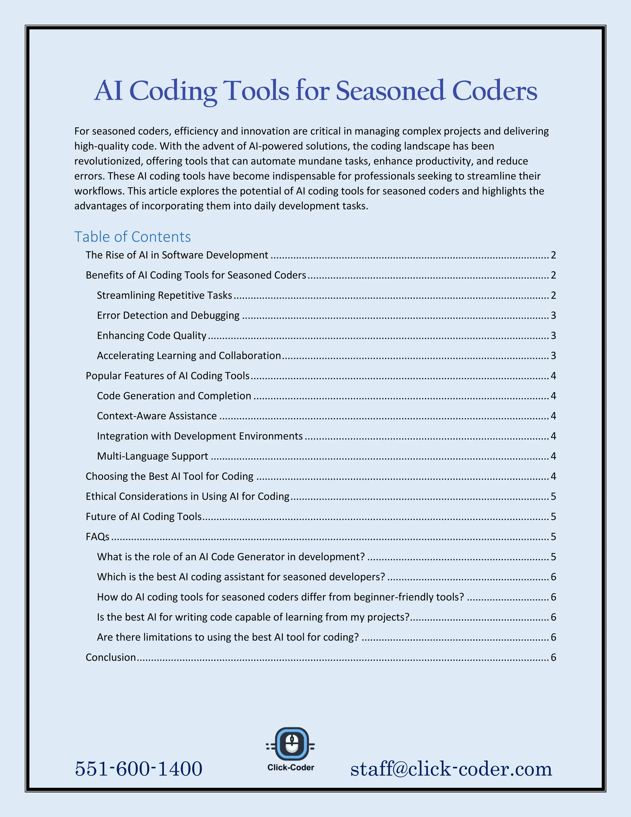 Ai Coding Tools To Streamline Development For Seasoned Coders Pdf