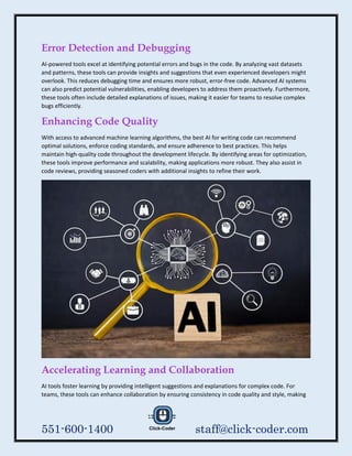 AI Coding Tools to Streamline Development for Seasoned Coders | PDF