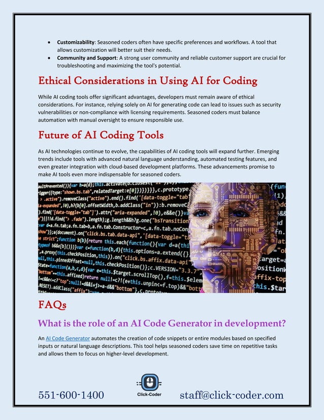 AI Coding Tools to Streamline Development for Seasoned Coders | PDF