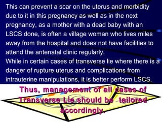 "Internal podalic version- revival of a disappearing art" | PPT