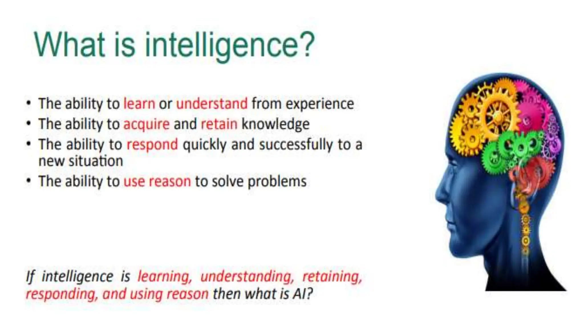 Artificial Intelligence concepts in a Nutshell | PPT
