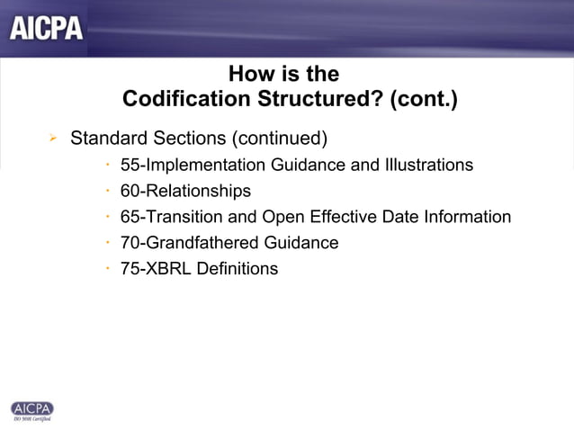 AICPA FASB Accounting Standards Presentation | PPT | Business ...