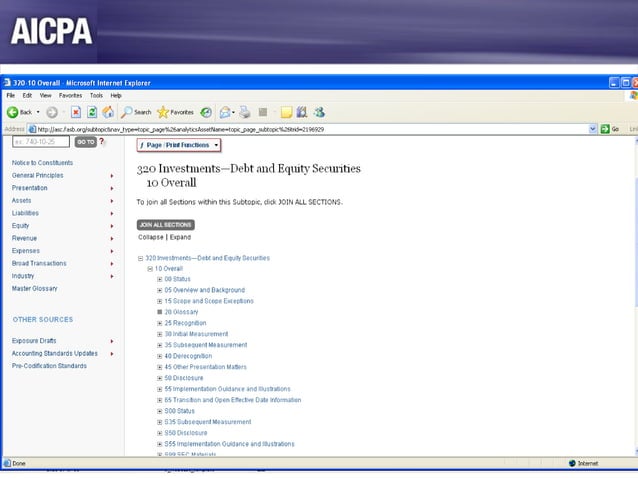 AICPA FASB Accounting Standards Presentation | PPT | Business ...