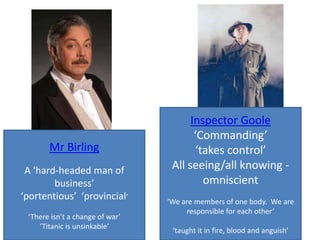 An Inspector Calls revision | PPTX