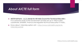 AICTE | PPT