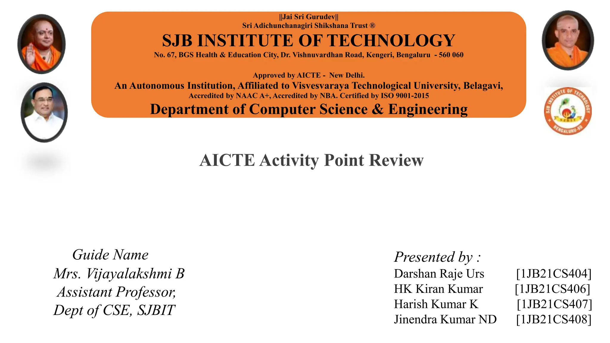 AICTE PPT slide of Engineering college kr pete | PPTX