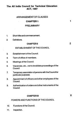 Aicte act | PDF