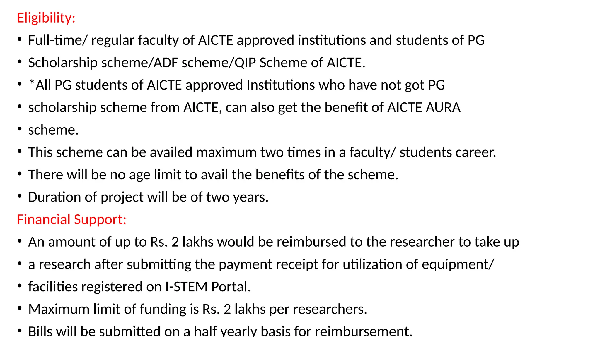AICTE AURA Scheme.pptx for college documents | PPT