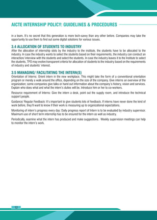 Aicte internship policy | PDF