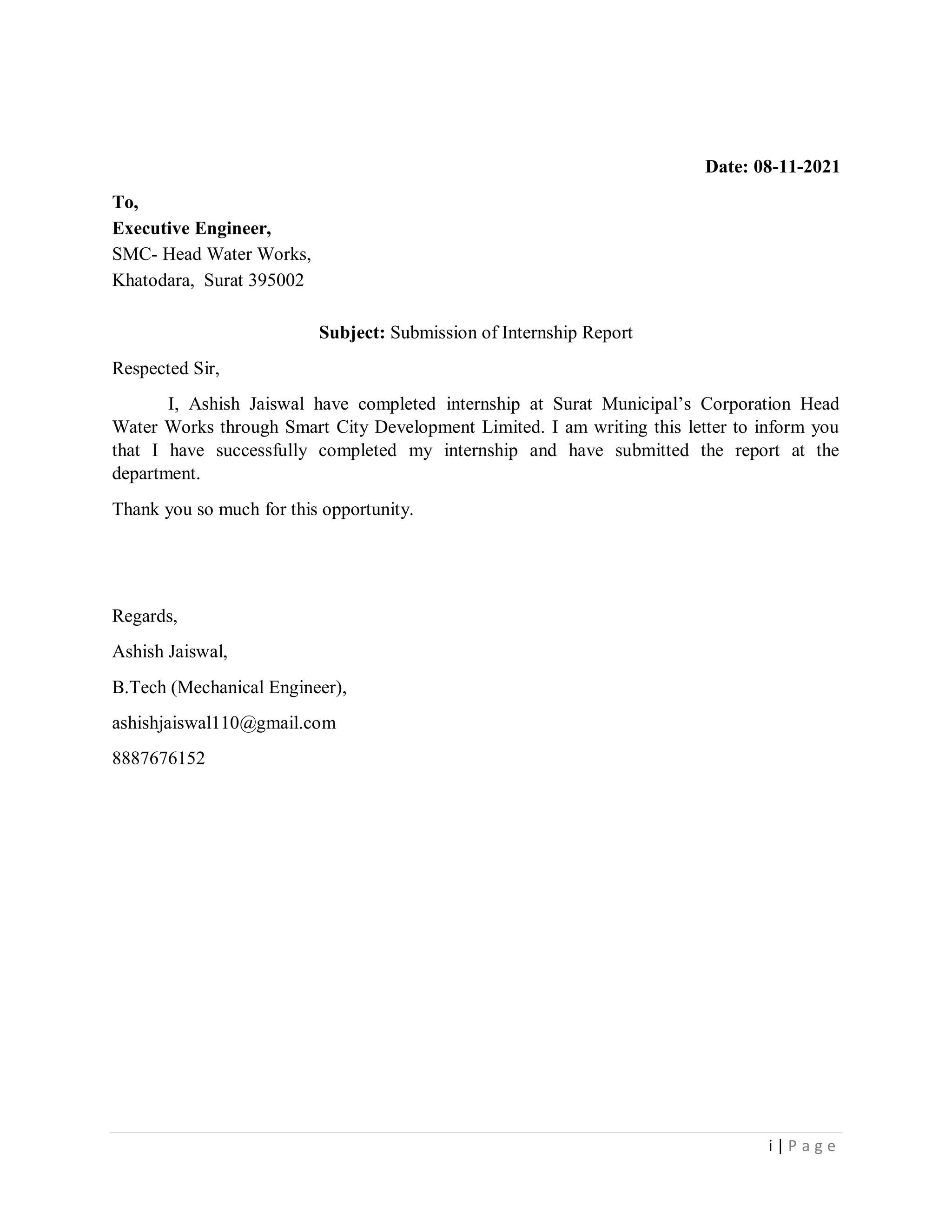 AICTE TULIP Internship Report | PDF