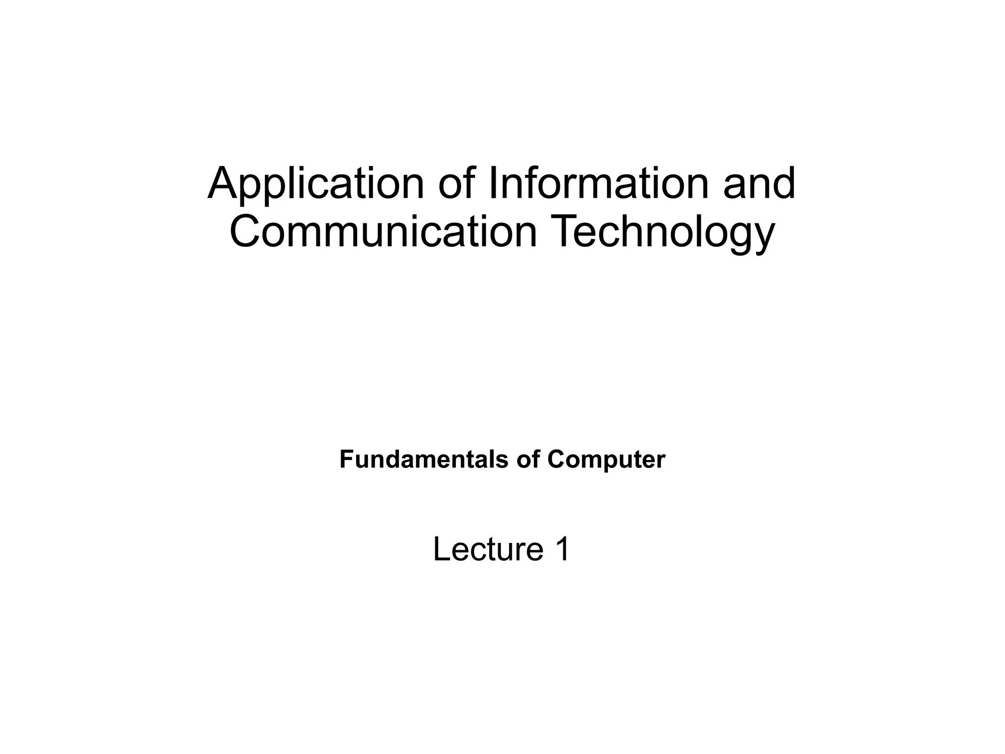 AICT Lecture 01 -Basics of Computer Science.pptx