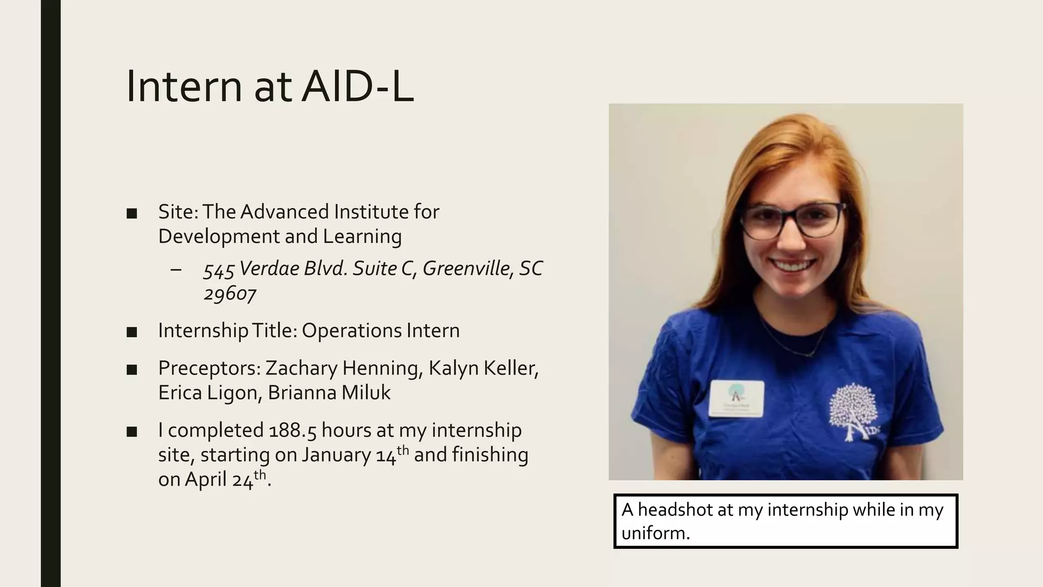 AID-L Internship Powerpoint ppt | PPT