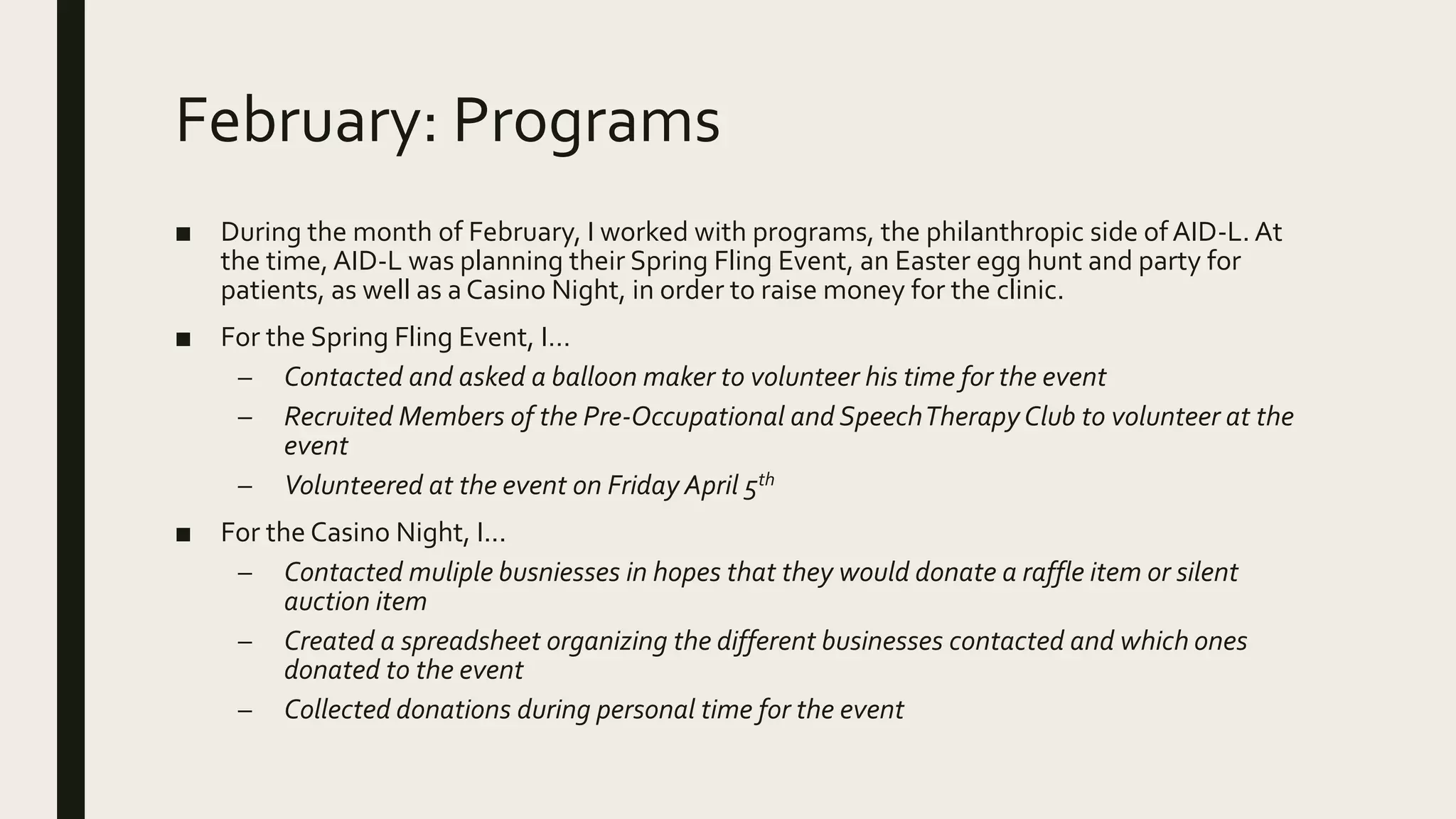 AID-L Internship Powerpoint ppt | PPT