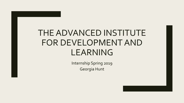 AID-L Internship Powerpoint ppt | PPT