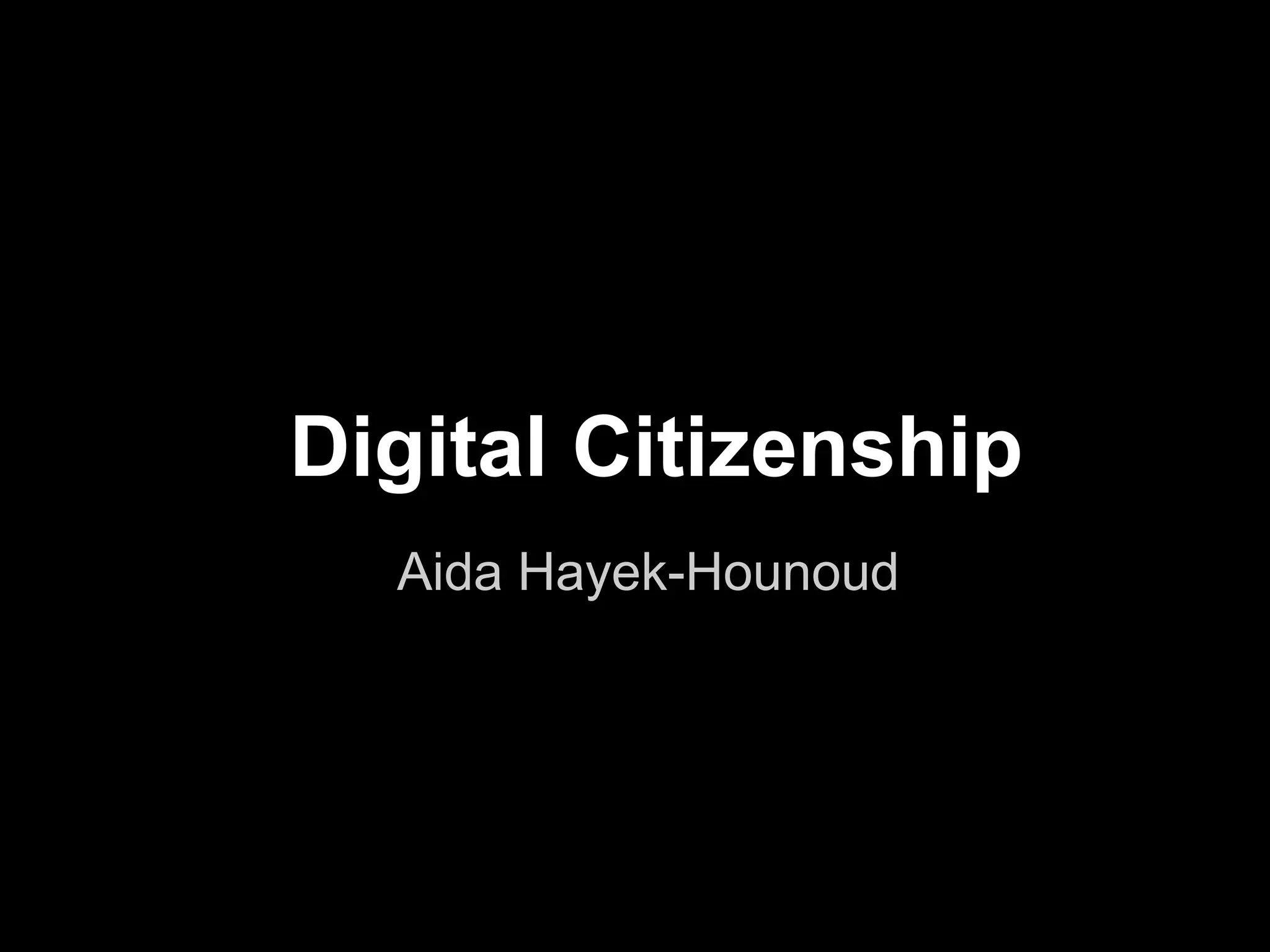 Digital Citezenship 9 Elements | PDF