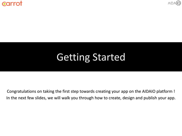 AIDAHelp - Getting Started | PPTX