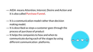 Aida model | PPTX | Marketing and Advertising | Business