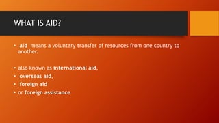 Aid and growth | PPTX